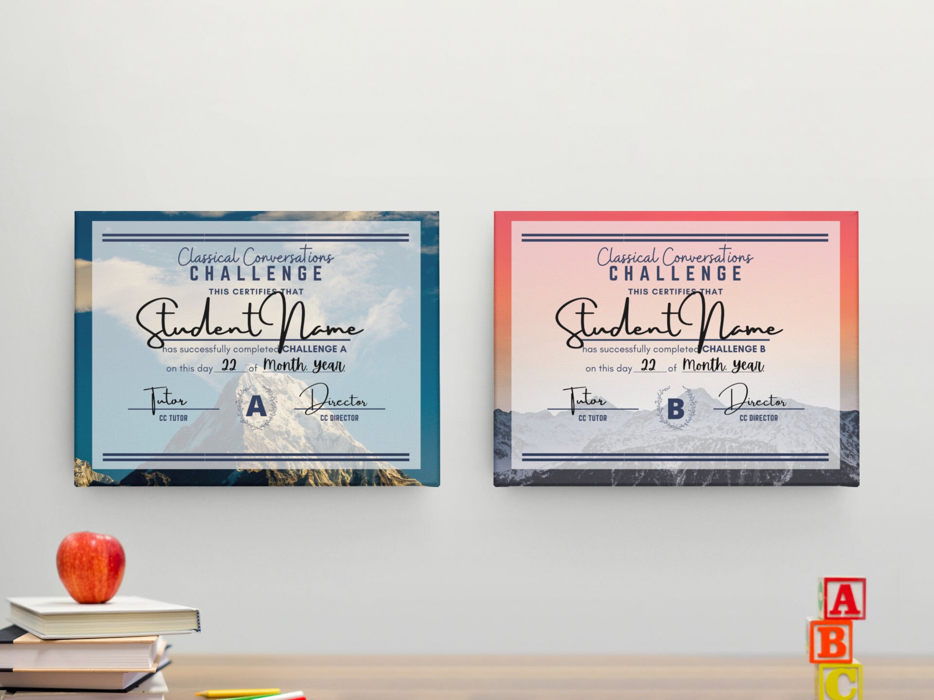 Classical Conversations Certificates of Completion for CHALLENGE Levels ...