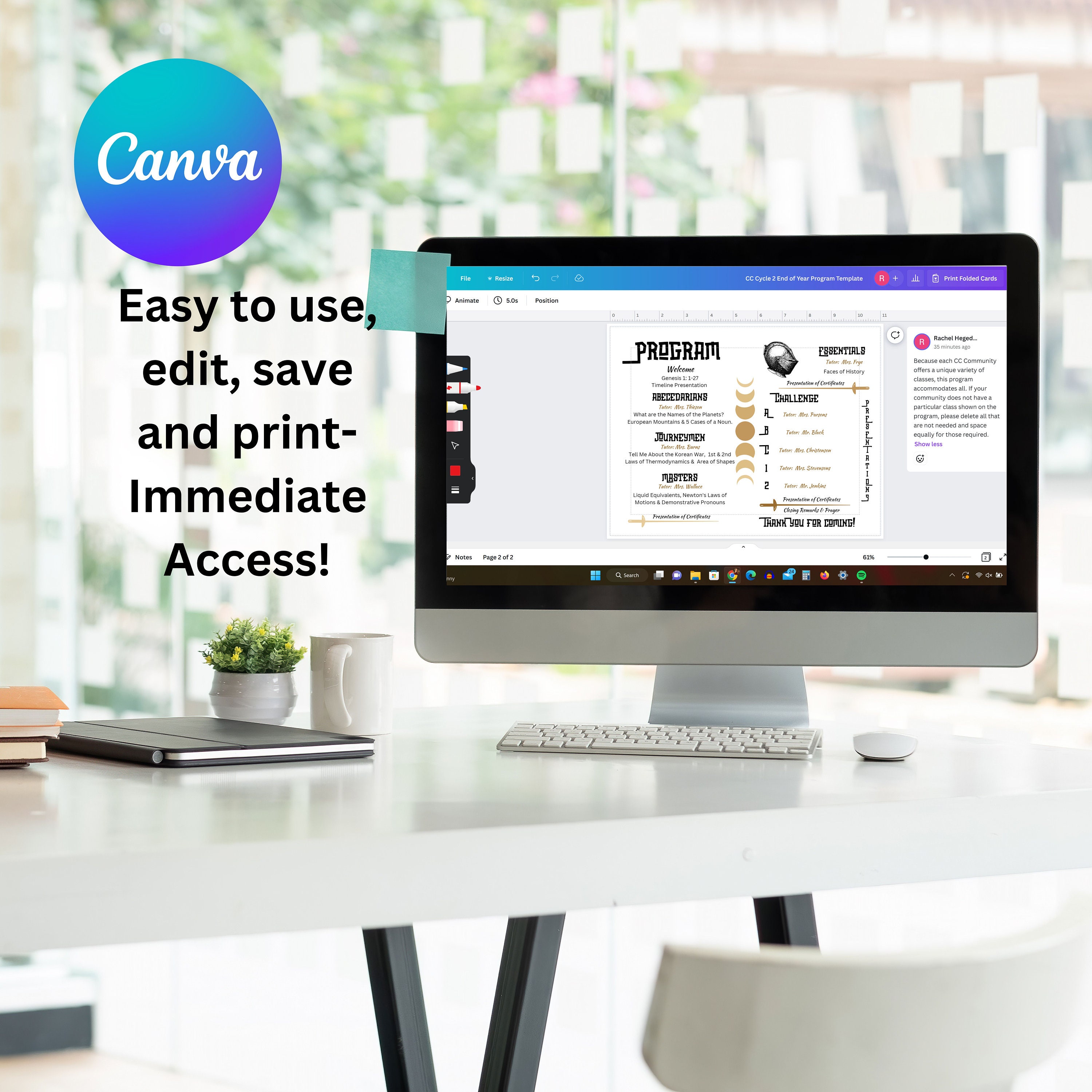 CC End of Year Program Template, Classical Conversations Cycle 2 ...