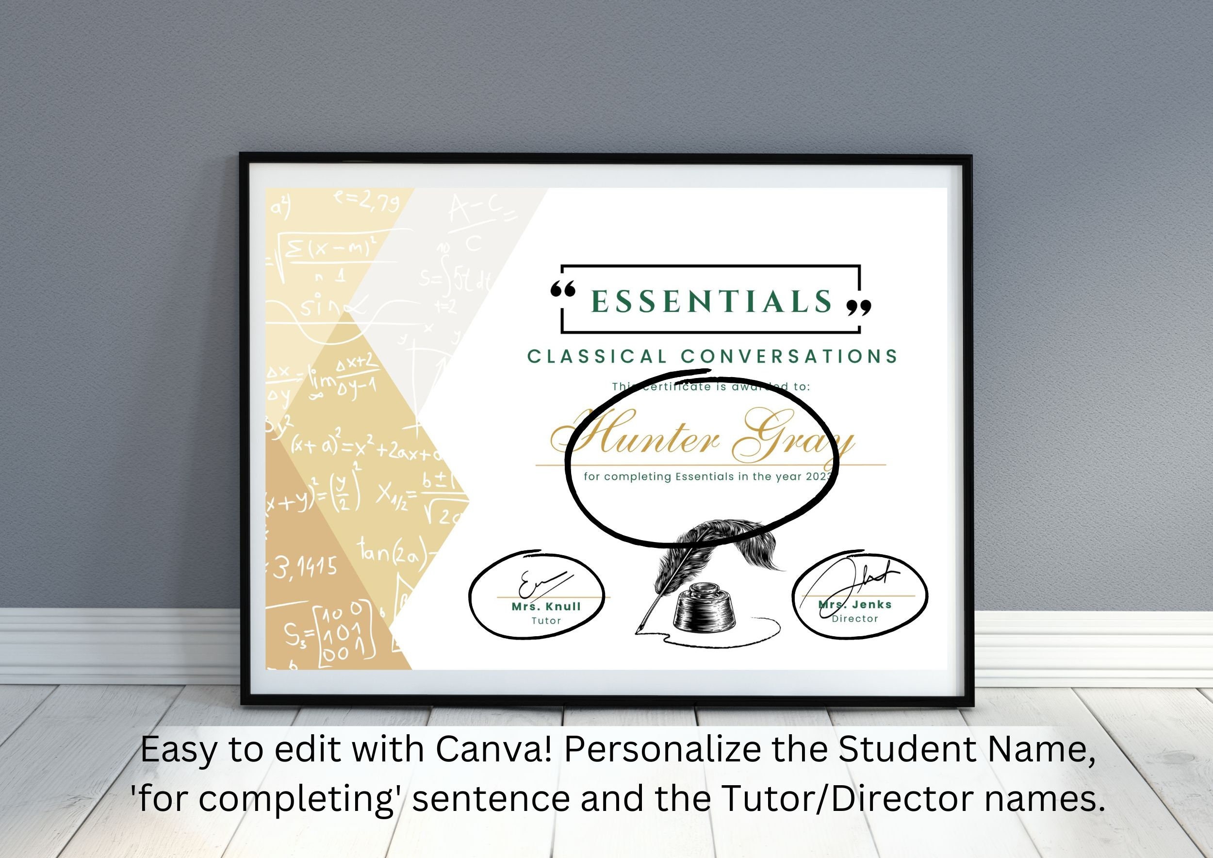 Classical Conversations ESSENTIALS Certificate BUNDLE, CC End of Year ...