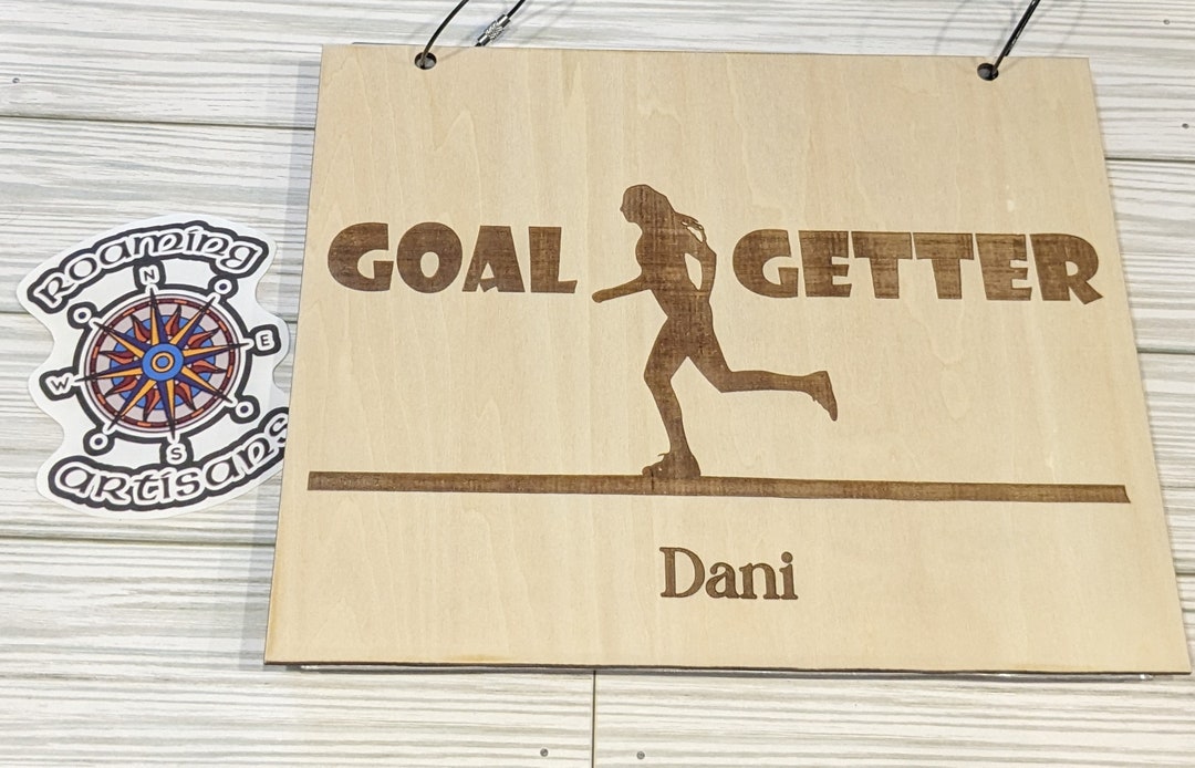 GOAL GETTER Race Running Bib Book With Sleeves Personalized - Etsy