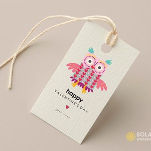 Valentines Day Printable Tag, Editable Gift Tag, Editable Template ...