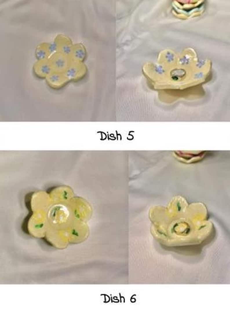 Flower Clay Ring Trinket Dish - Etsy