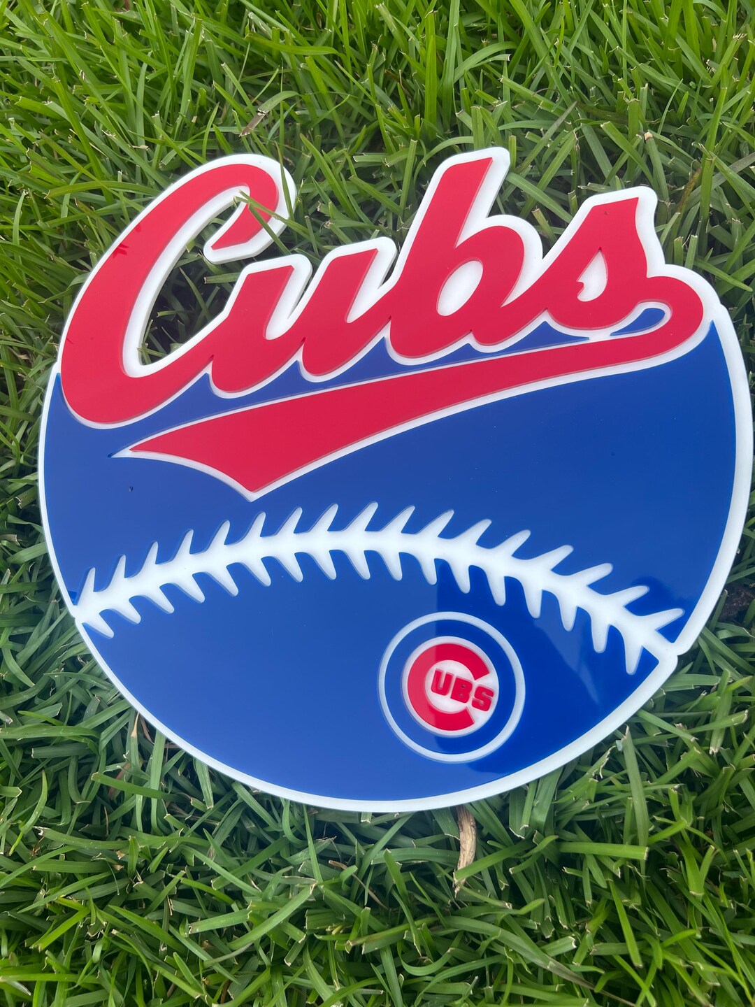Chicago Cubs 3D Acrylic Sign - Etsy