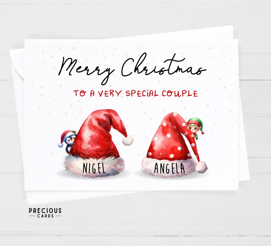 Special Couple Christmas Card | Personalised Couple Xmas Card ...