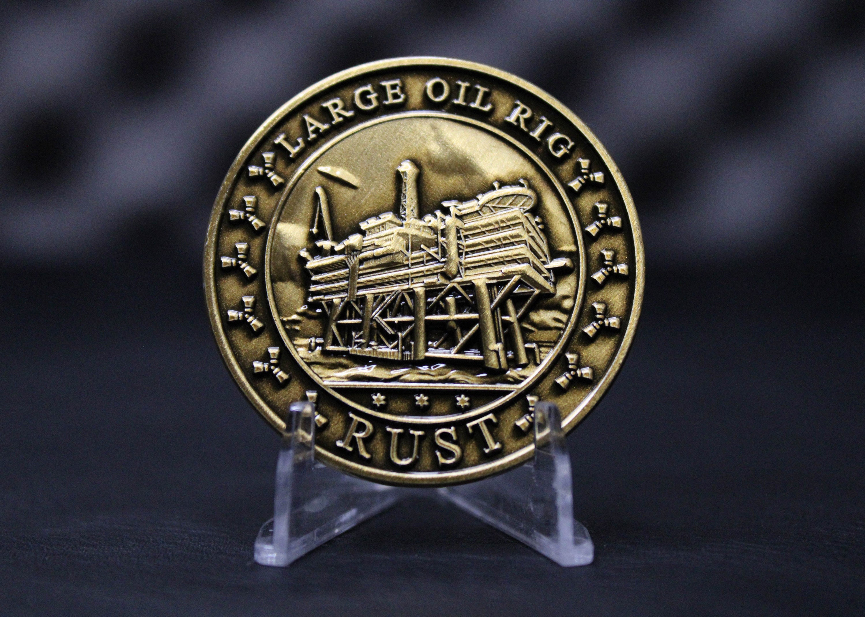 RUST Game Large Oil Rig Coin *FANART* - Etsy