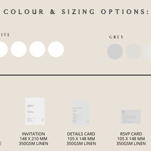 Minimalist Elegant Wedding Invitation, Modern Personalised Wedding ...