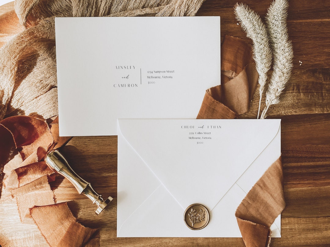 Envelope Addressing, INSTANT DOWNLOAD, Calligraphy Envelope Names ...