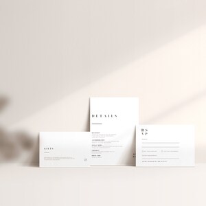 Minimalist Elegant Wedding Invitation, Modern Personalised Wedding ...