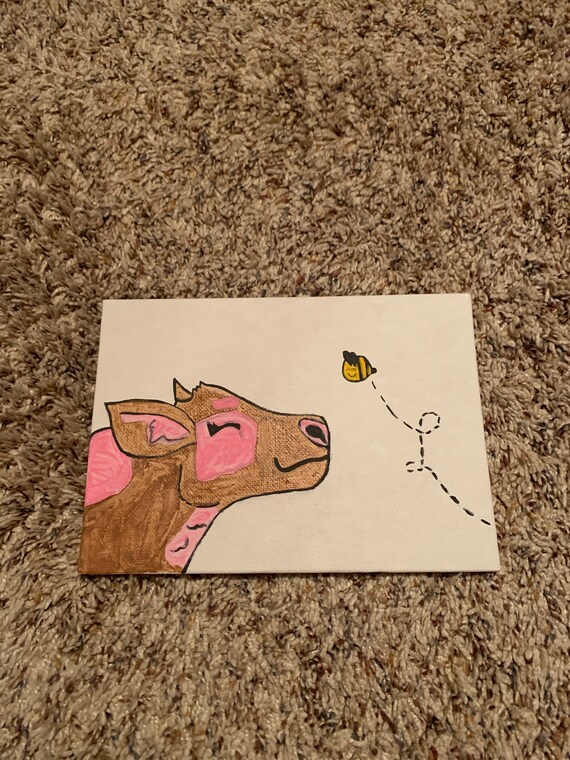 Cow and Bee - Etsy