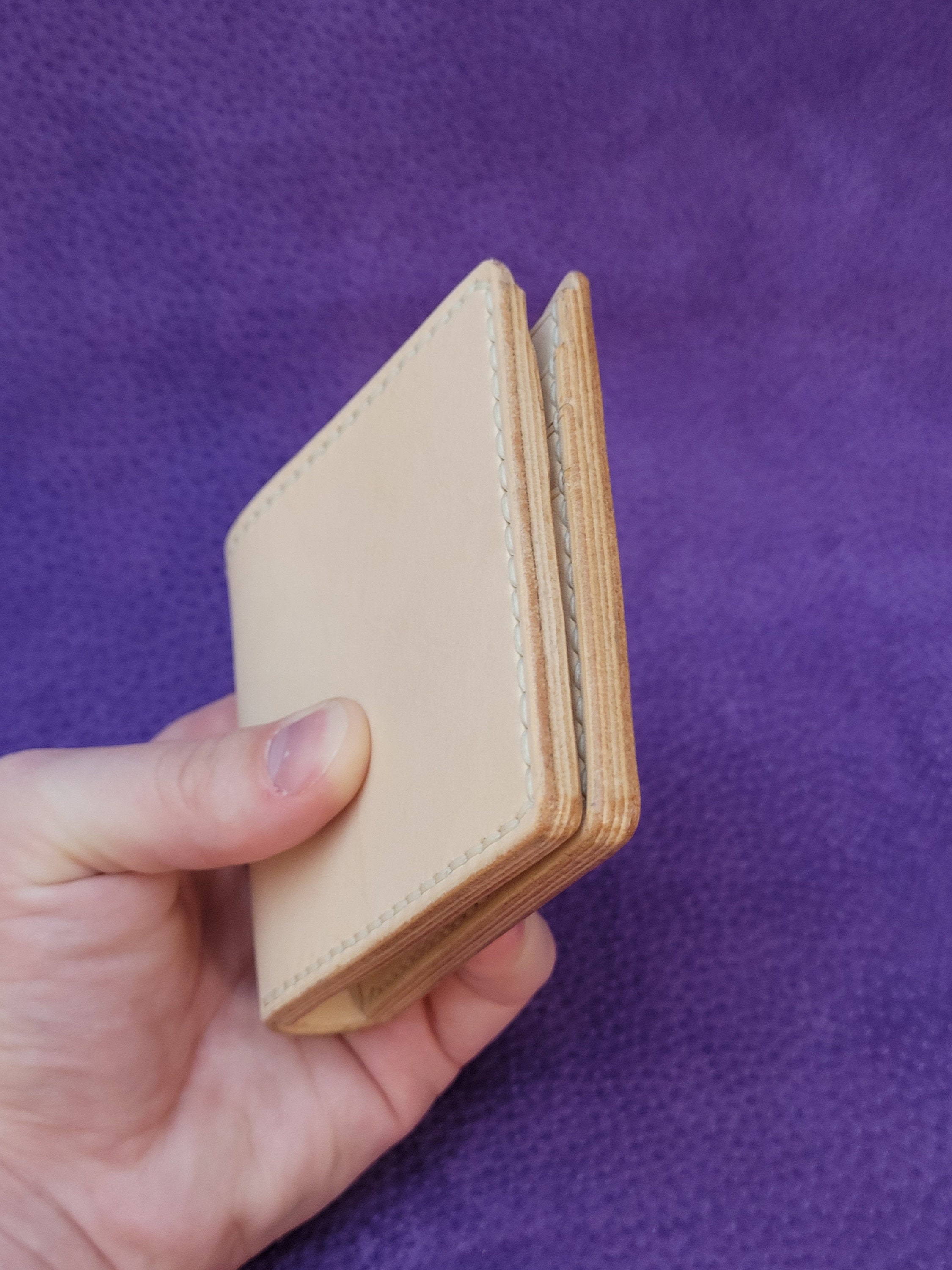 Handmade Leather Bifold Wallet - Etsy