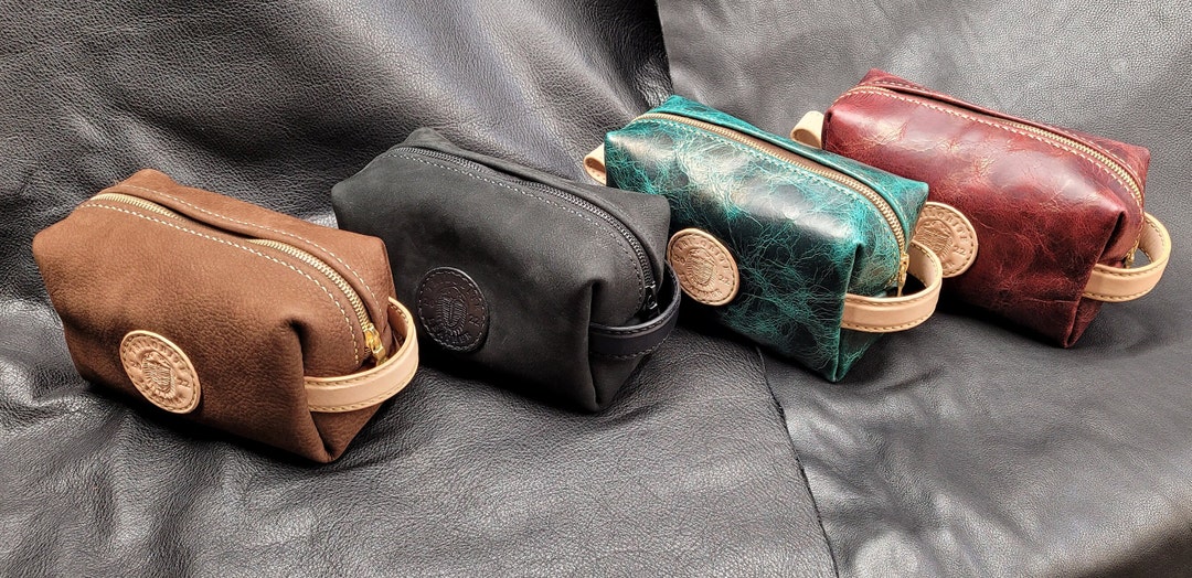 Handmade Leather Dopp Bag - Etsy