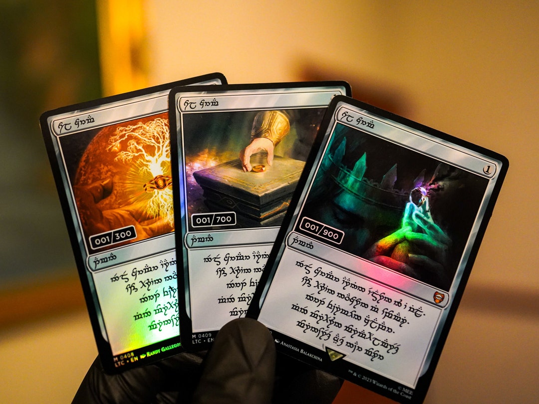 MTG Serialized Human Dwarven & Elven Sol Rings High - Etsy