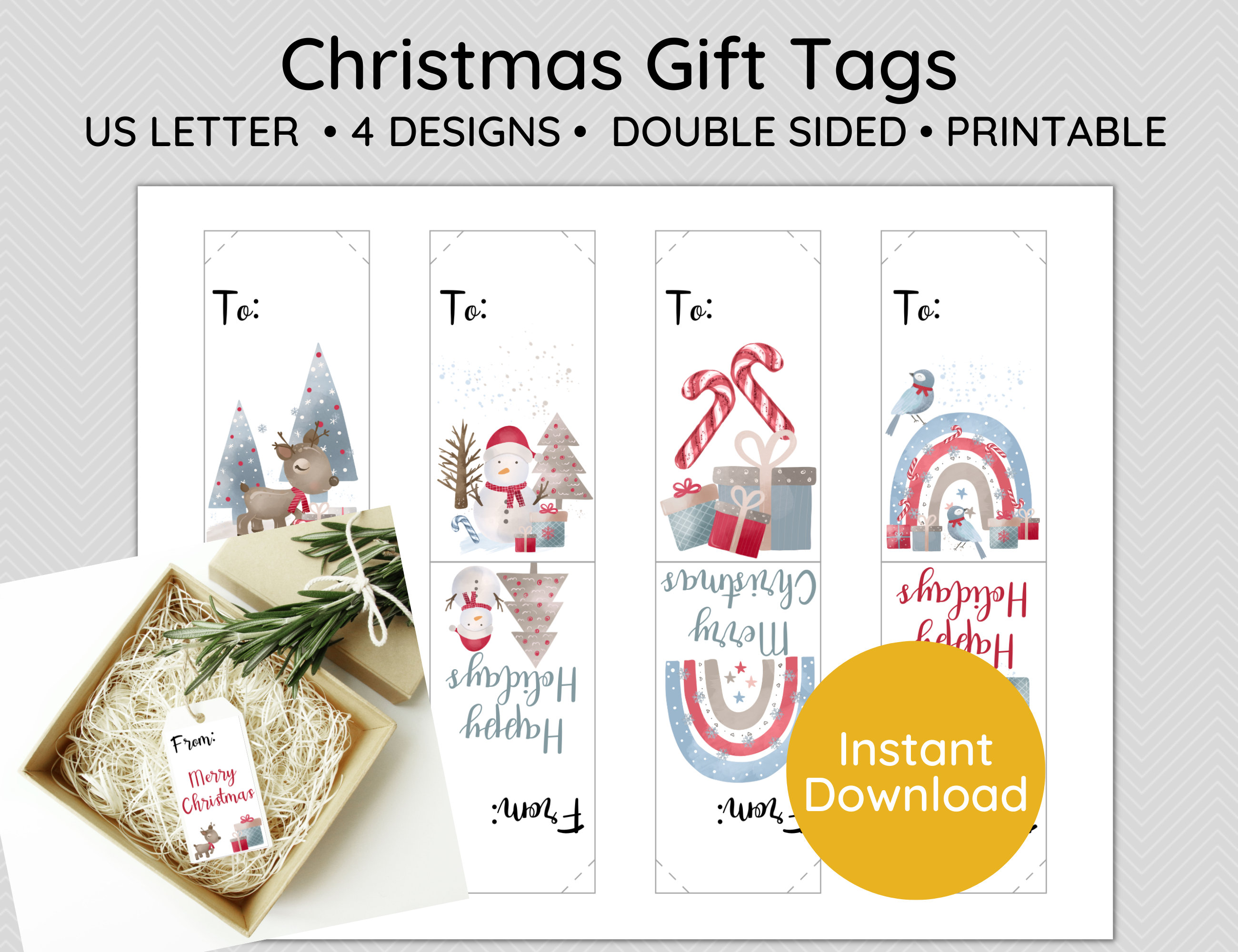 Printable Christmas Gift Tags Pdf