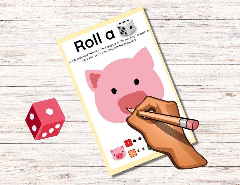 6 Roll a Dice Games for Kids Party Games Printable PDF - Etsy