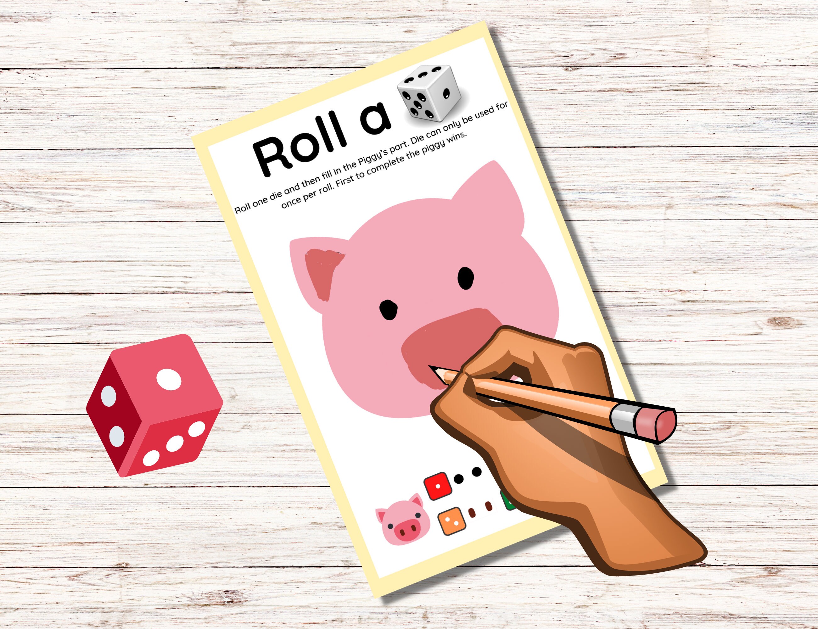 6 Roll a Dice Games for Kids Party Games Printable PDF - Etsy