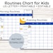 Morning and Bedtime Routine Charts for Kids With Book Tracker ...