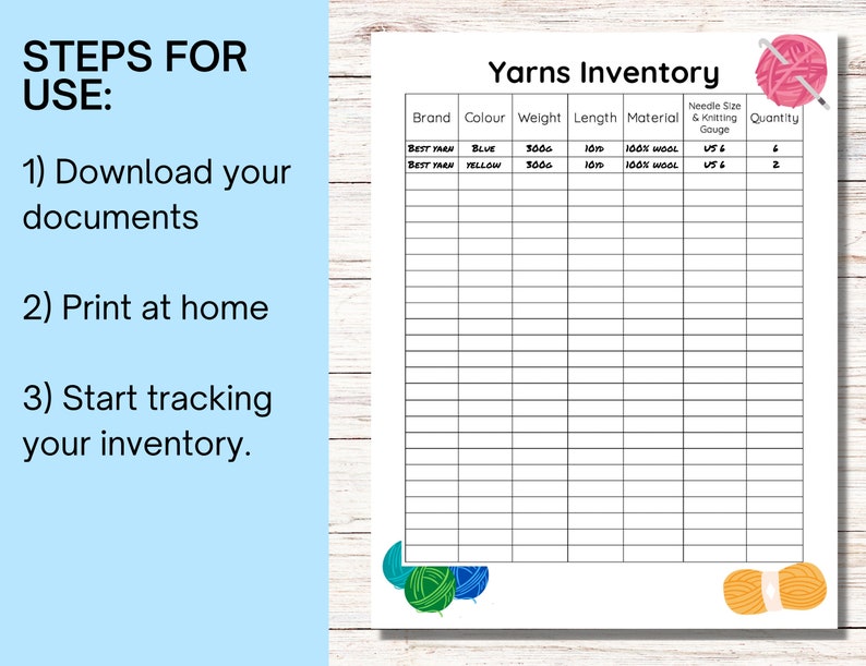 Crafts Inventory, Knitting Needles and Yarns Inventory, Needles ...