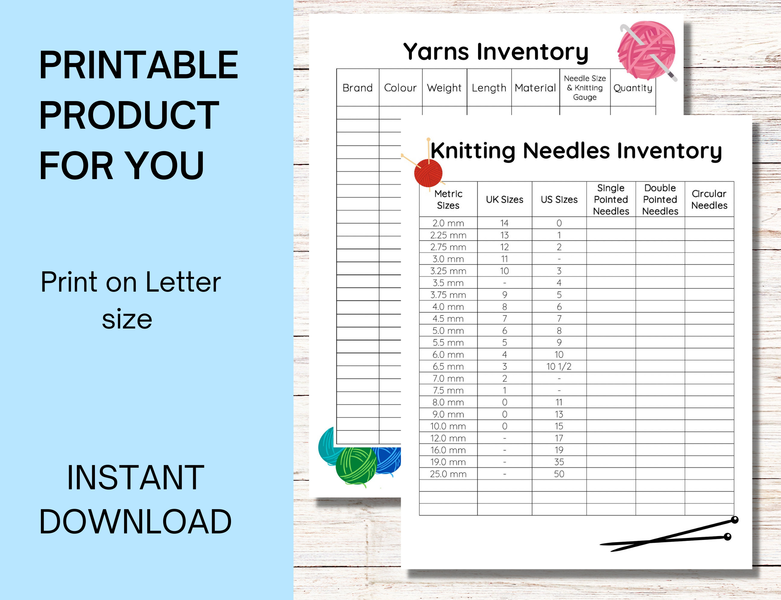 Crafts Inventory, Knitting Needles and Yarns Inventory, Needles ...