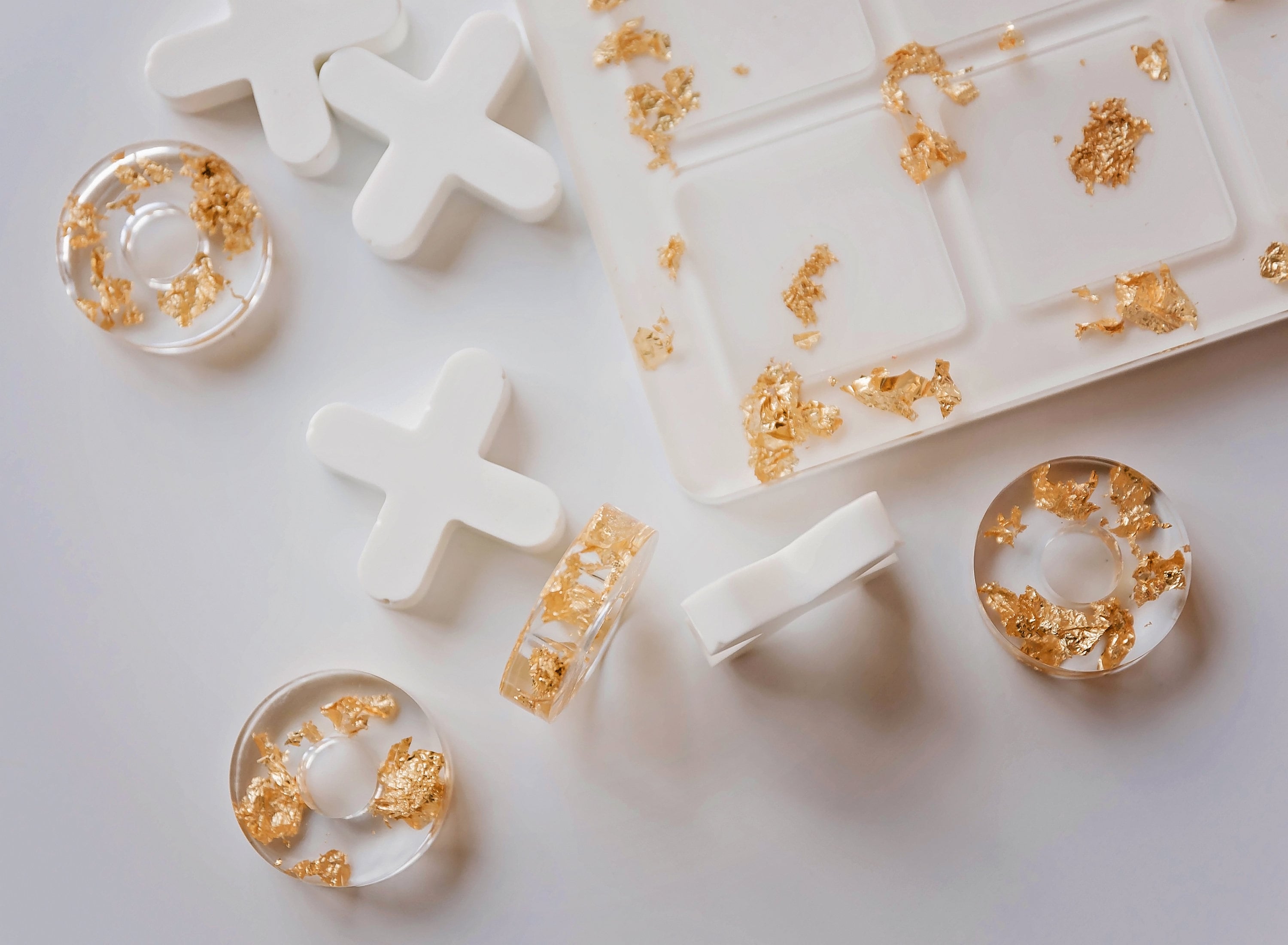 BLACK and GOLD Tic-tac Toe Epoxy Resin Board - Etsy