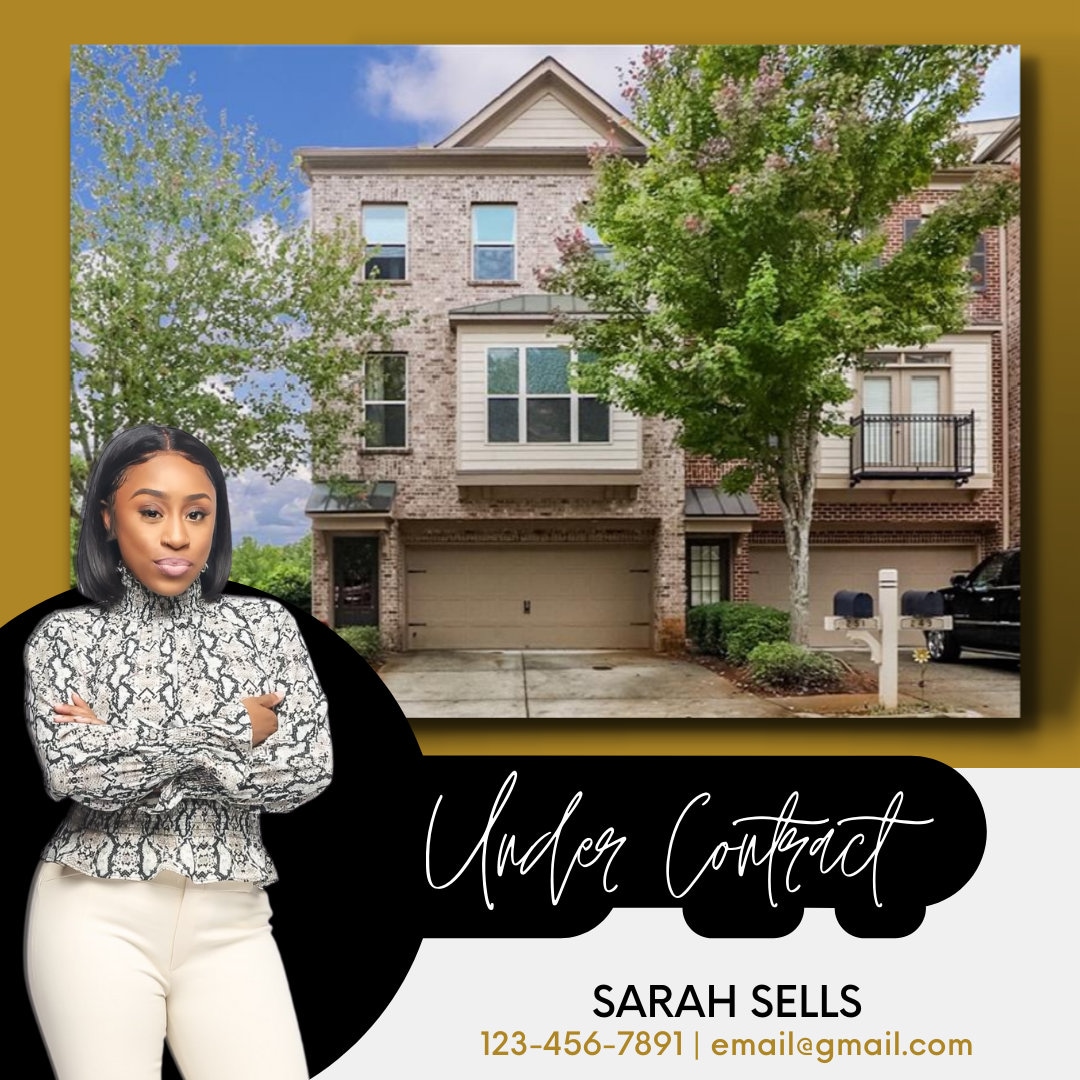 Simple Under Contract Realtor Social Media Post - Etsy