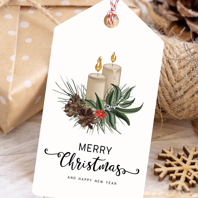 Christmas Gift Tags Printable, Custom Holiday Gift Tags, Cute Christmas ...