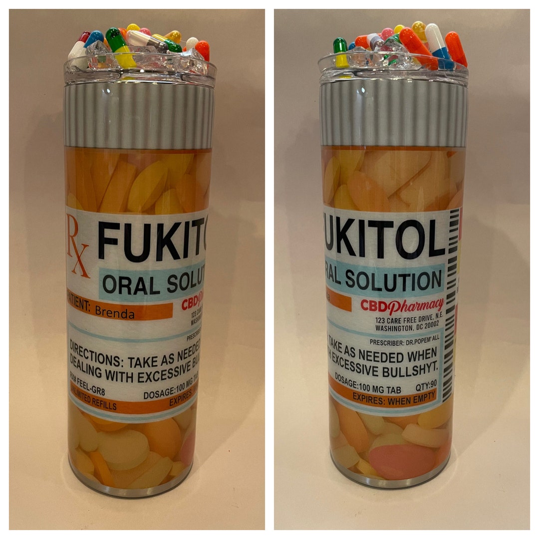 Fukitol Medicine Tumbler 20 Oz - Etsy