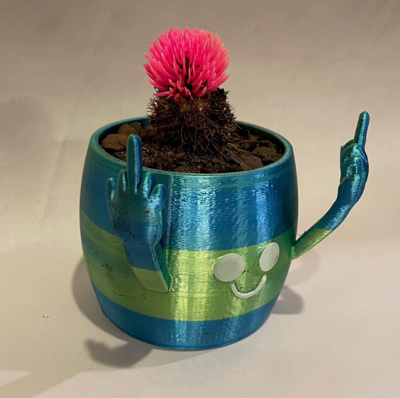 Smiling Middle Finger Planter. Gag Gift. Flower Pot. - Etsy