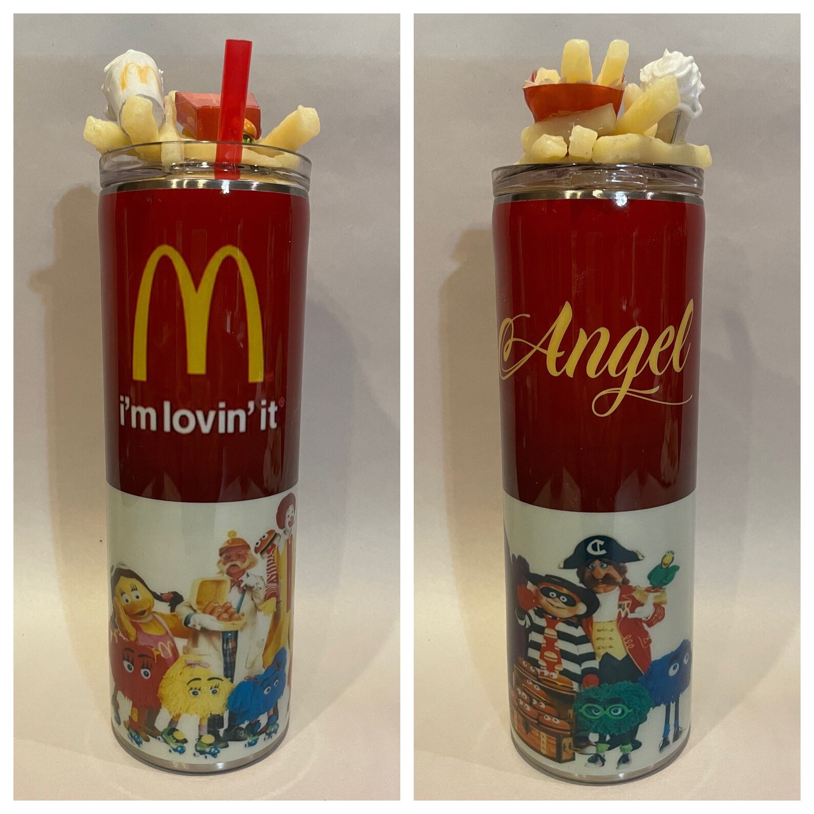 Mcdonalds Tumbler 20 Oz With 3D Topper - Etsy
