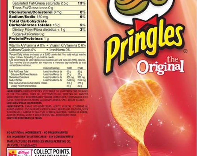Pringles Full Wrap Tapered and Straight 20oz Skinny Tumbler JPG Digital ...