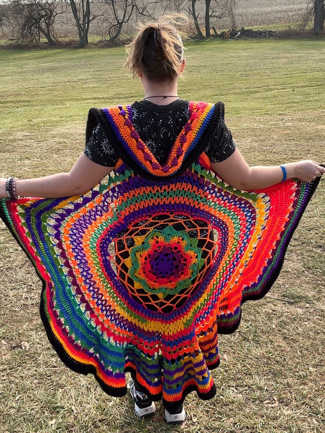 Beautiful Mandala Vest Hippie, Colorful, Flowing - Etsy