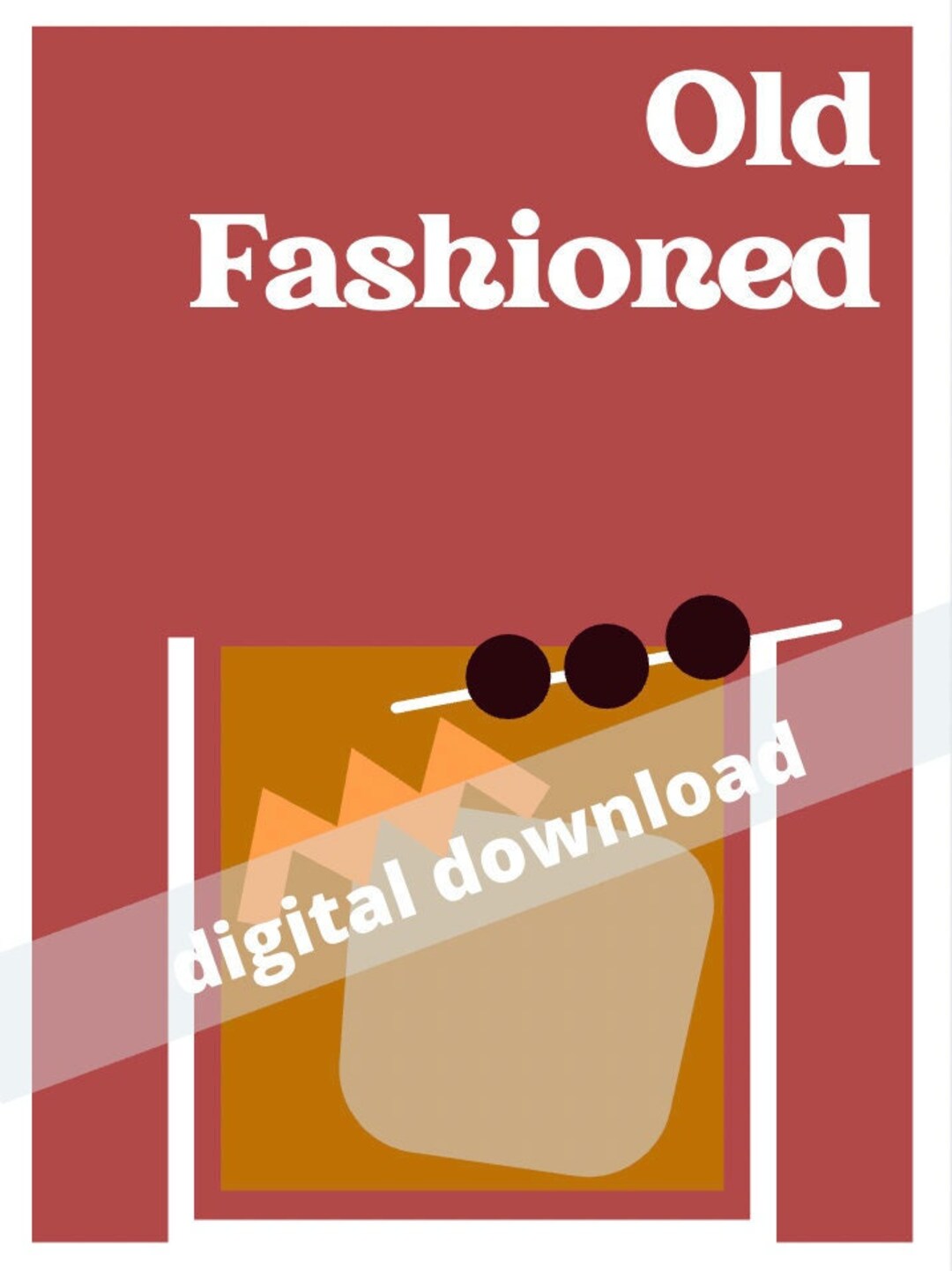 Old Fashioned - Digital Print - Etsy