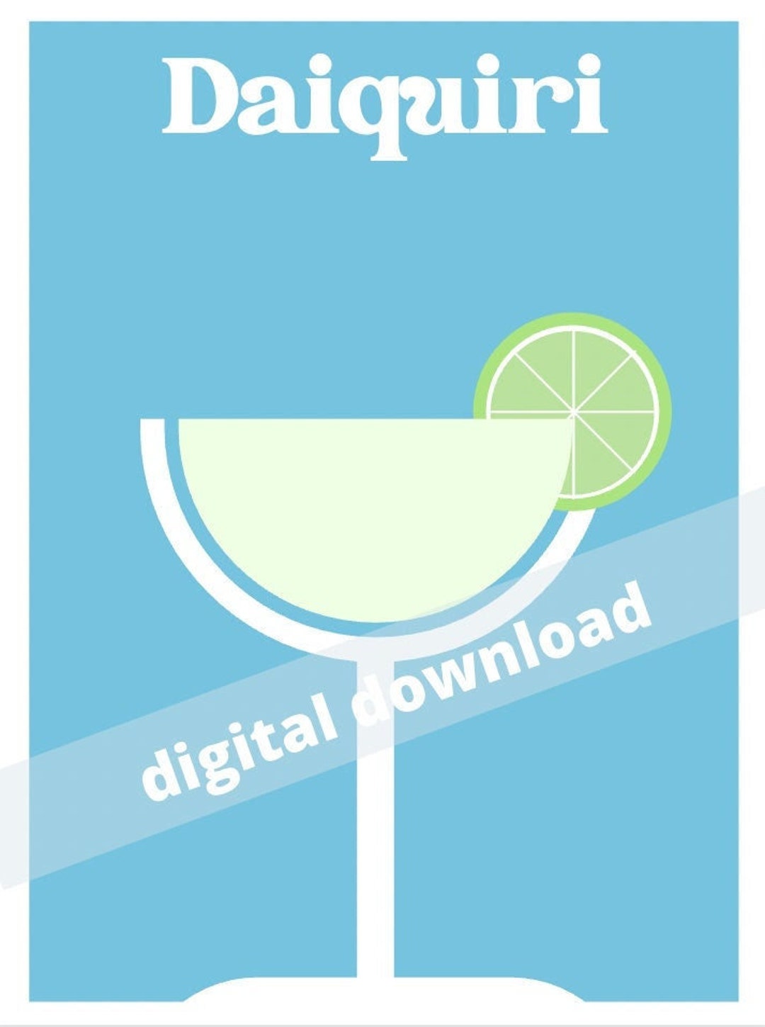Daiquiri - Digital Print - Etsy