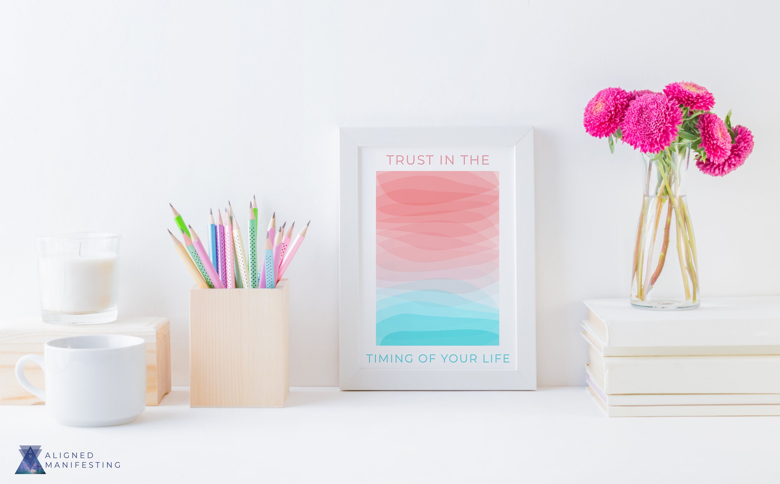 Divine Timing Poster | Mindfulness Quote | Spiritual Print | Digital ...