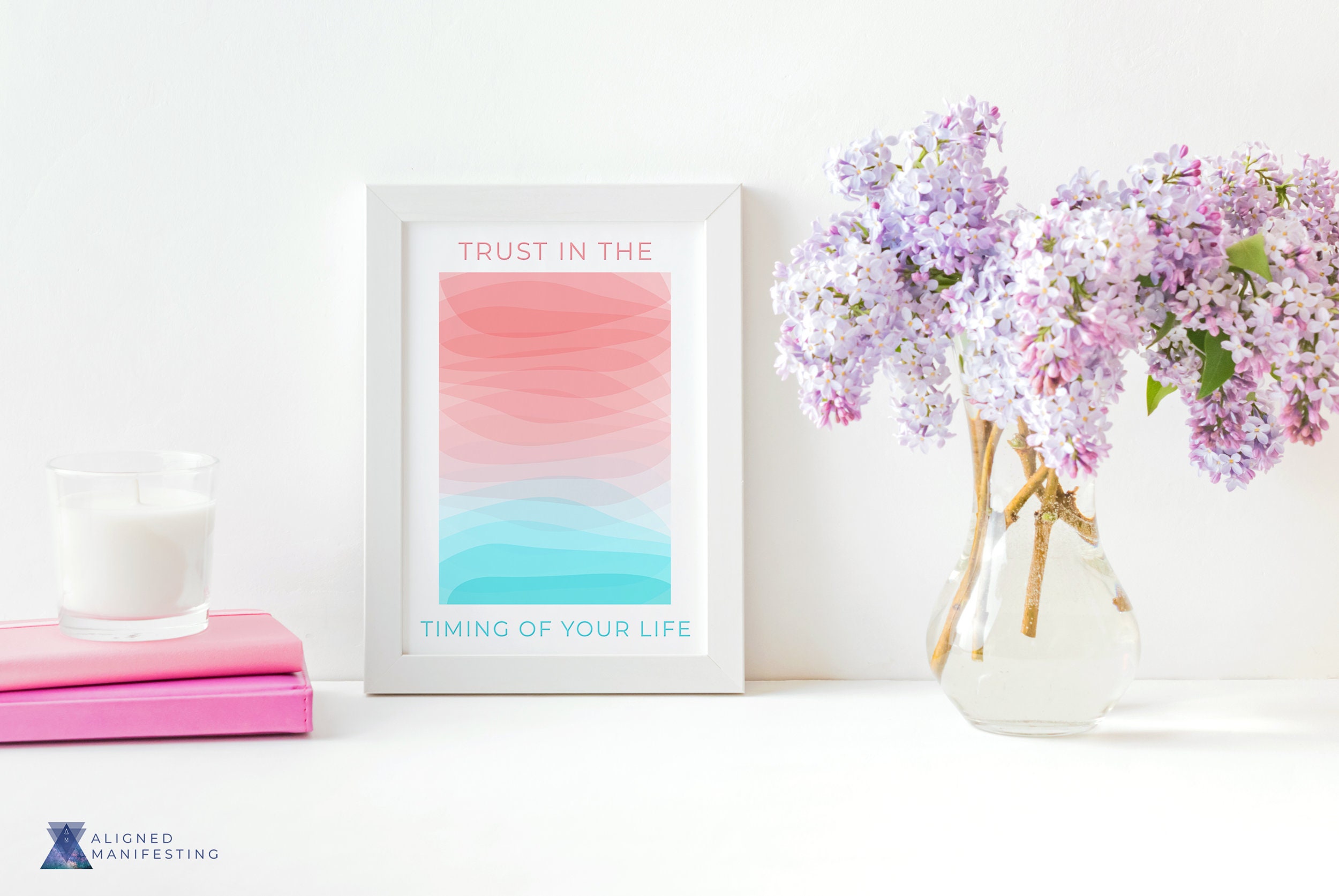 Divine Timing Poster | Mindfulness Quote | Spiritual Print | Digital ...