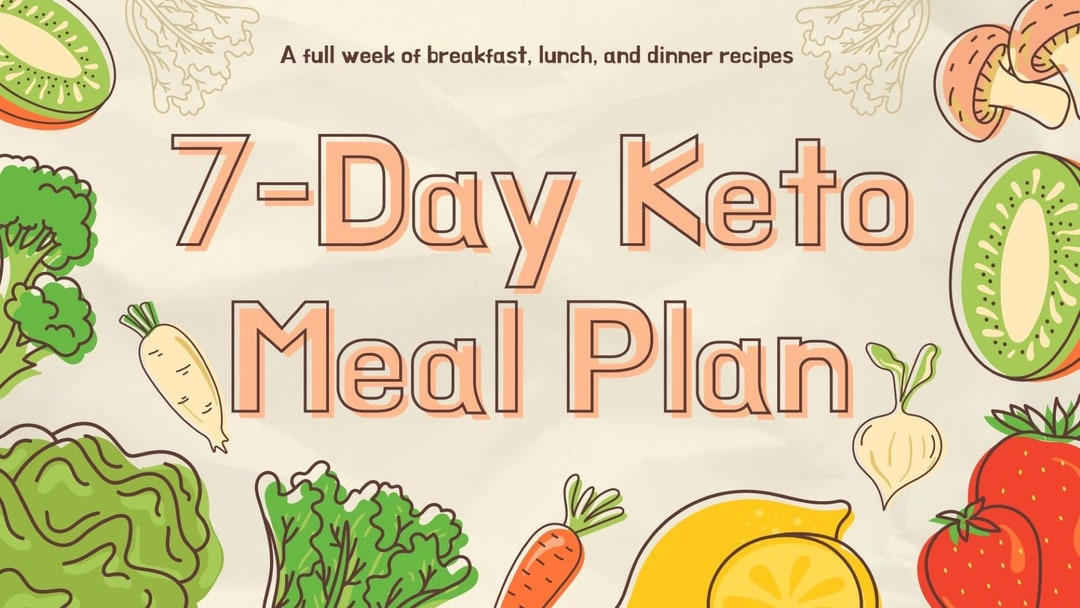 7-day Keto Menu Diet Meal Plan - Etsy