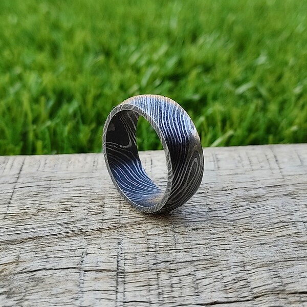 Damascus Ring - Etsy