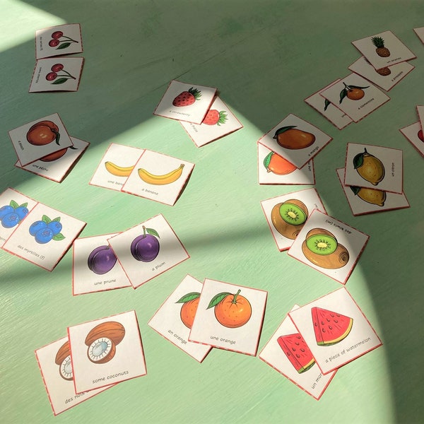 Fruit Matching Digital - Etsy