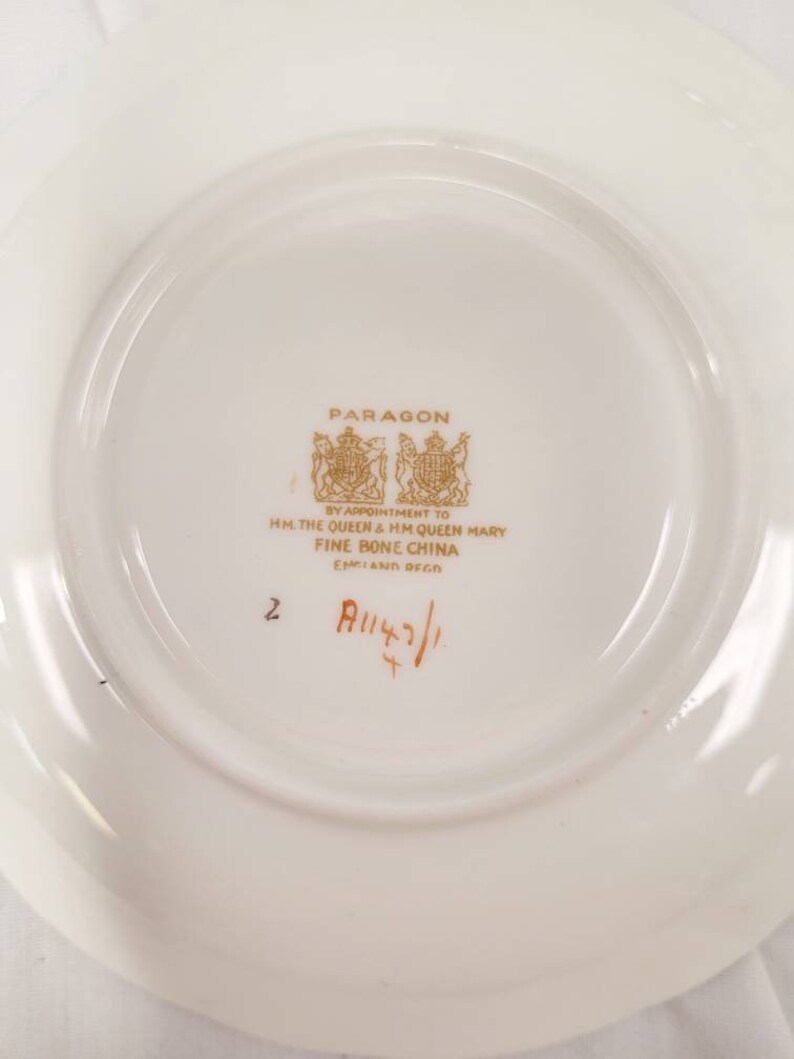 PARAGON Light Blue Floating Roses Teacup and Saucer Set RARE - Etsy