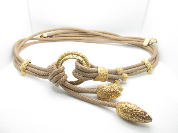 Vintage 1993 Clara Studio Belt Gold Toned Heavy , F… - Gem