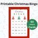 Printable Christmas Bingo, Christmas Party Game, Christmas Bingo Cards ...