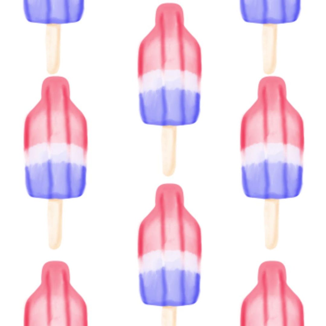 Rocket Popsicle Digital Paper: 4th of July Background (digital Download ...