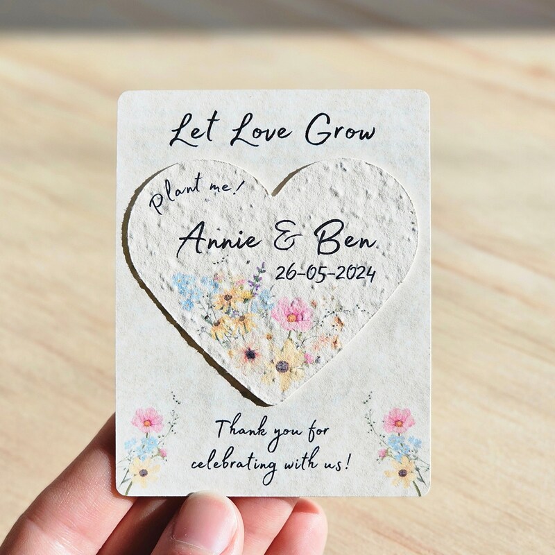 Seed Paper Favors - Etsy