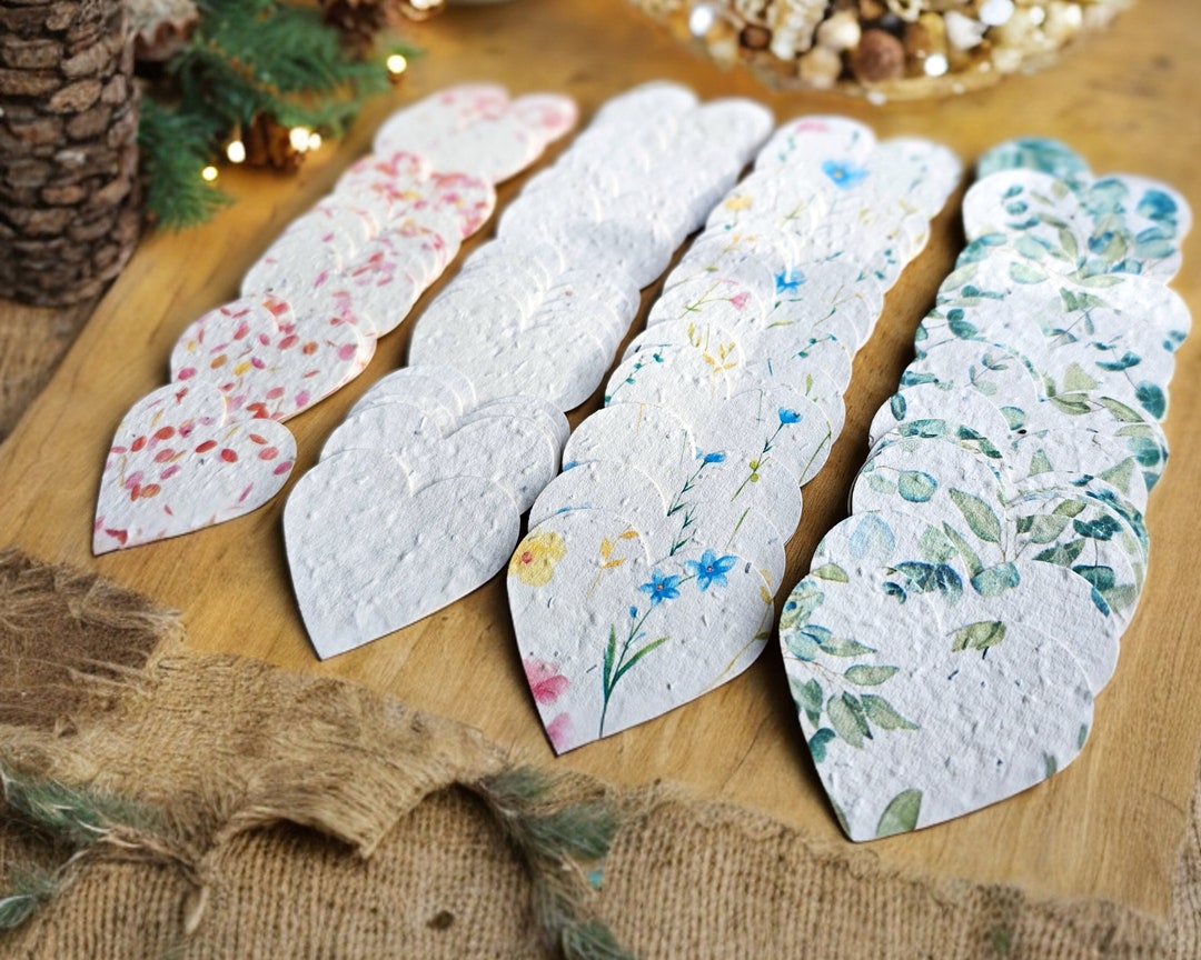Bulk Party Favor Seed Paper Heart Favor Custom Seed Favor Unique ...