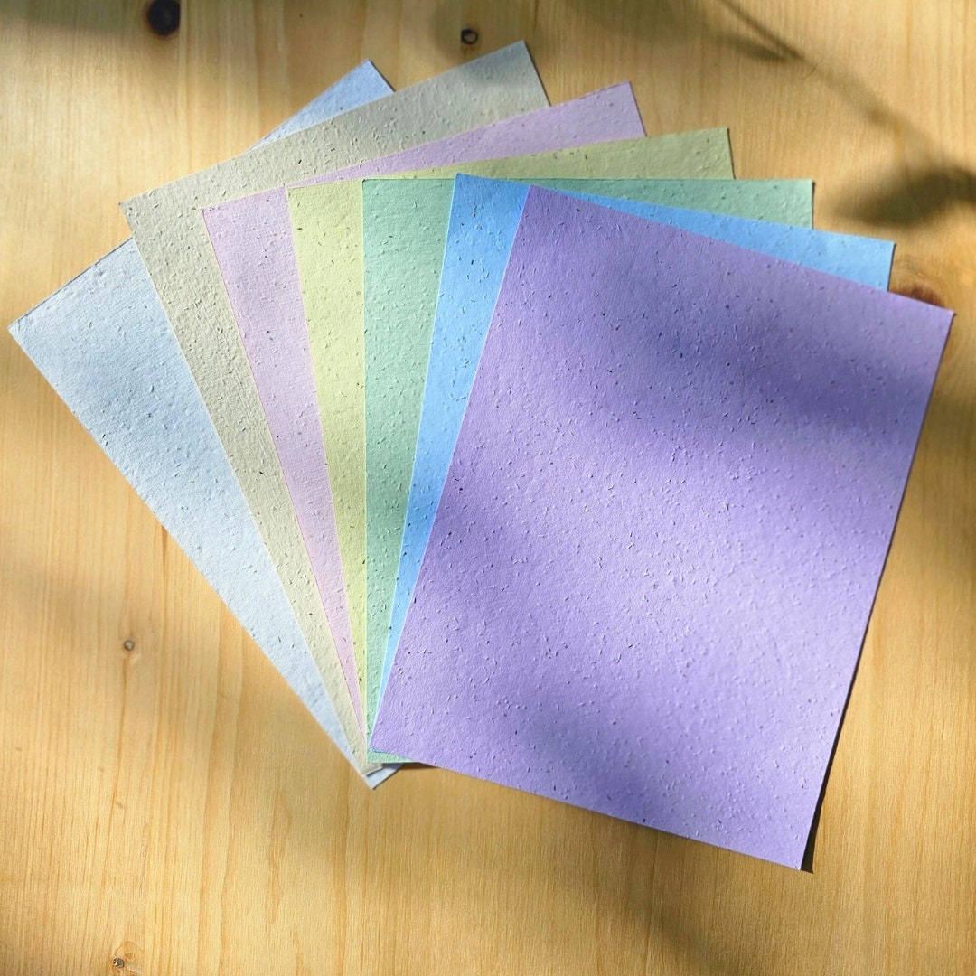 Wildflower Seed Paper Sheets, Plantable Seeded Printer Paper (8.5 X 11 ...