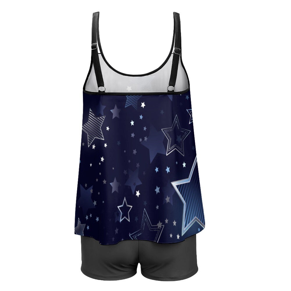 Swimsuit/tankini. Graphic Stars Design Bikini. Navy. EP - Etsy