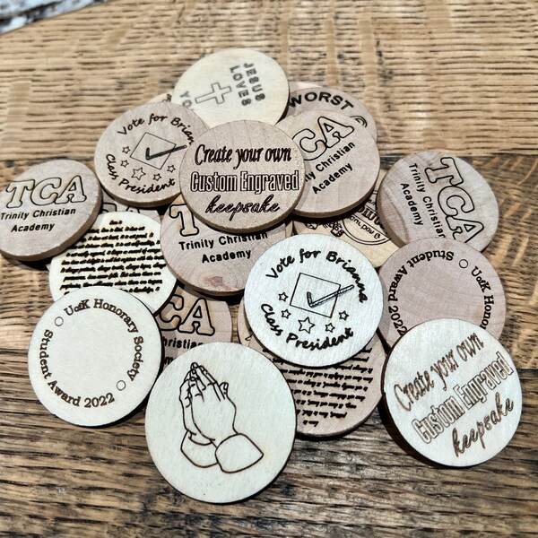 Custom Wooden Nickels - Etsy