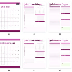 Customizable Template 2023 Daily and Monthly Printable Planner Canva ...
