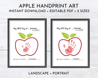 Apple Preschool Craft - Etsy