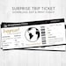 Printable Surprise Trip Ticket Custom Airplane Ticket Editable Flight ...