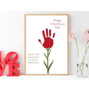 Valentines Handprint Art | Valentine Handprint Craft for Kids ...